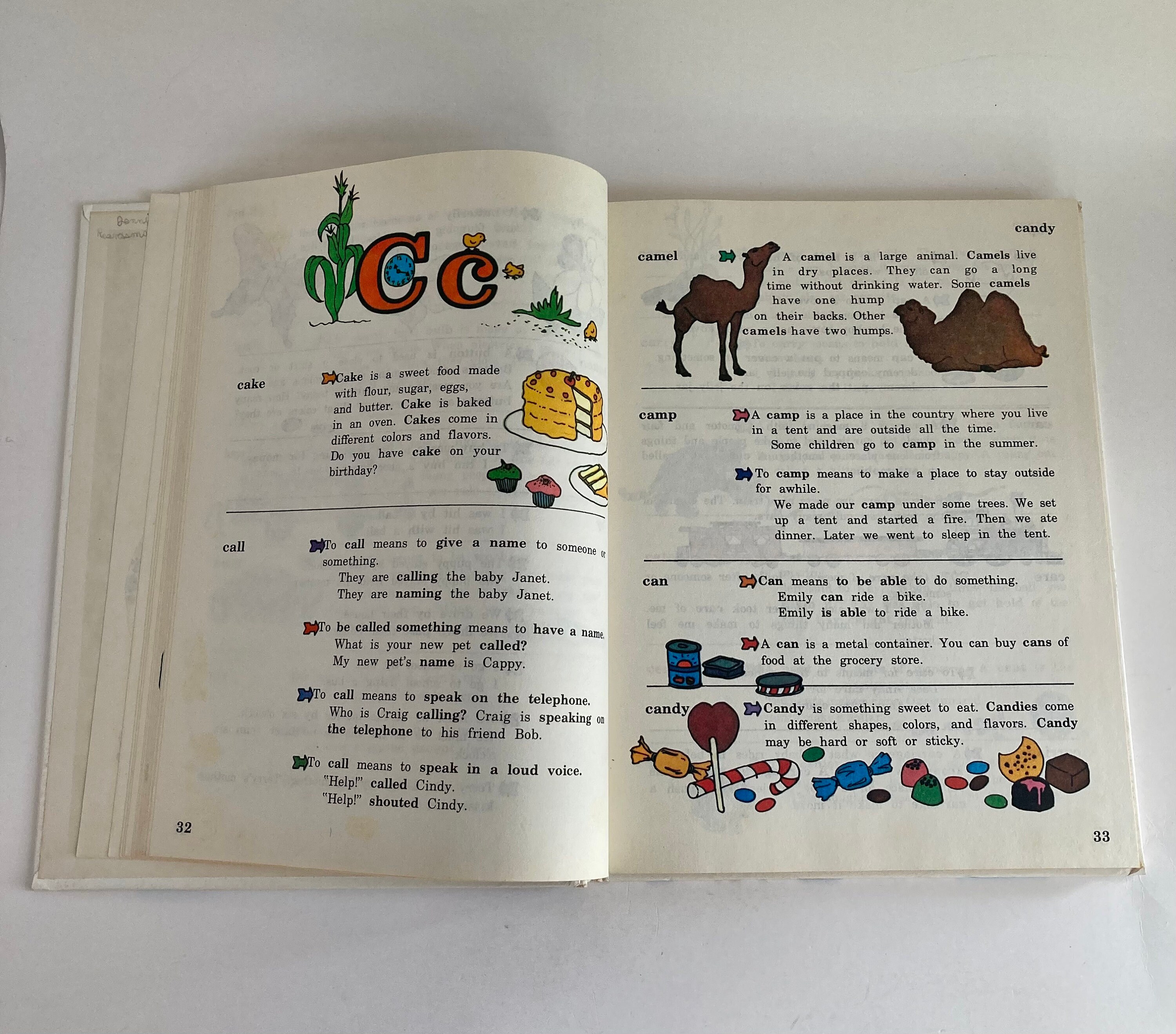 Vintage 1977 the First Dictionary Old Hardcover Childrens Book - Etsy
