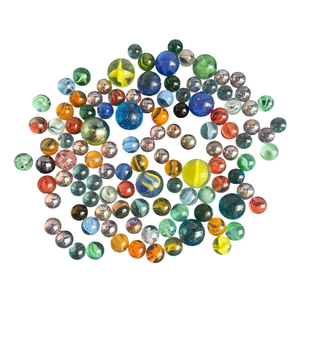 Vintage Marbles Lot Various Sizes Cats Eyes 1 Steelie - Etsy