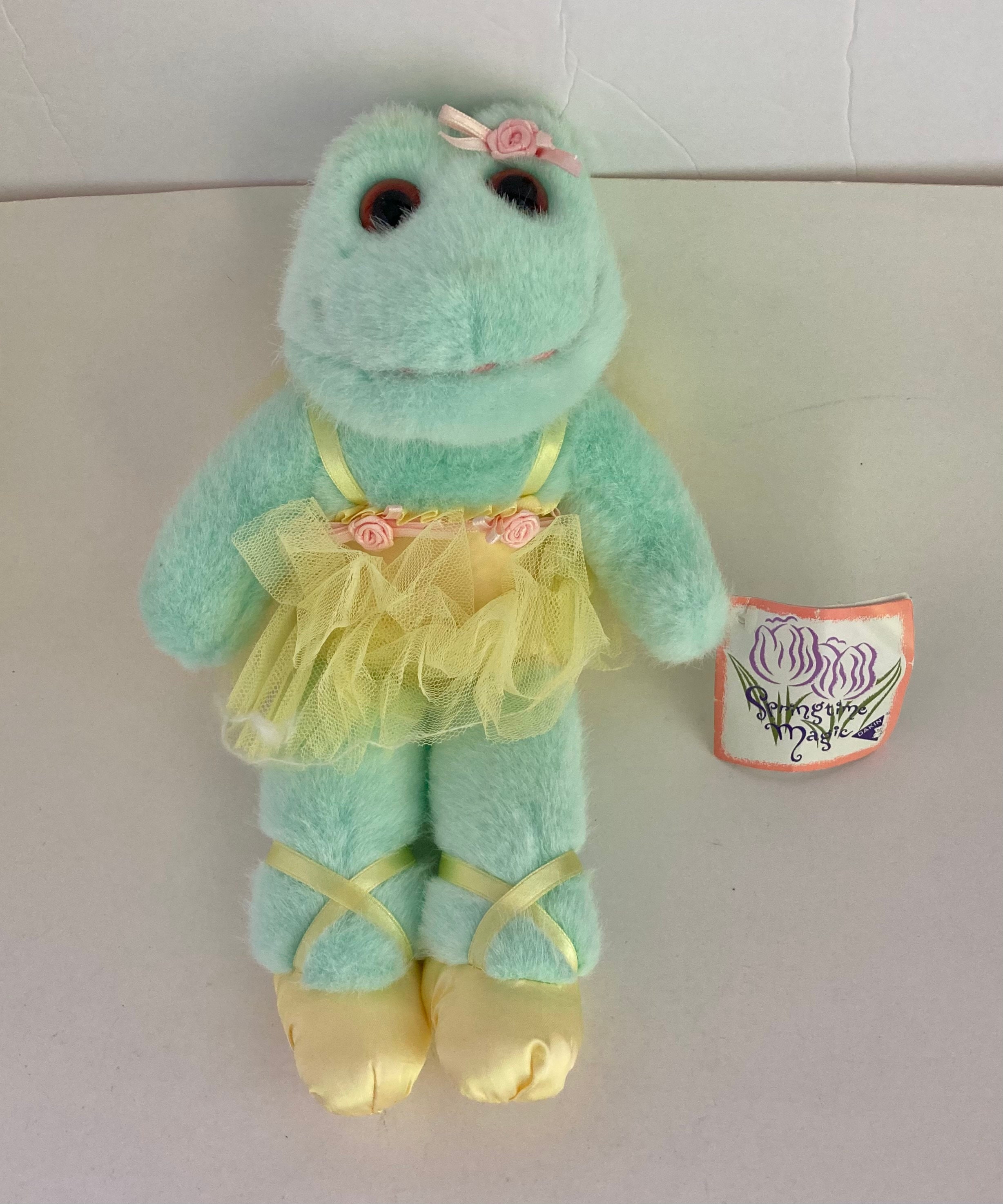 Vintage 1993 Dakin Ballerina Frog Plush Yellow Tutu Dancer 12 - Etsy