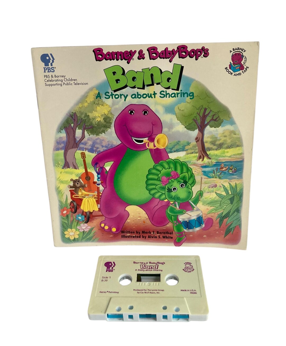 1995 Barney & Baby Bops Band Story About Sharing Cassette Tape With ...