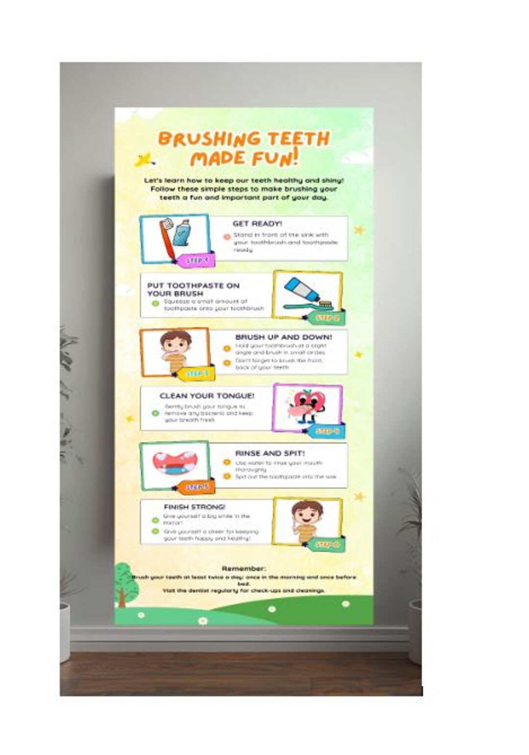 Brushing Teeth Guide - Step by Step Guide - Autism - Brush Teeth ...