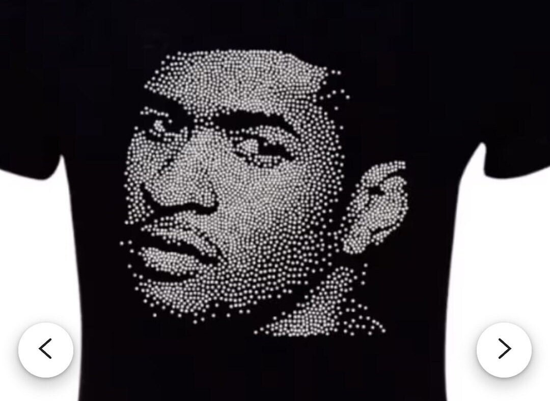 Plus Cropped Usher Raymond Inspired Bling Rhinestone Shirt Size 3x - Etsy