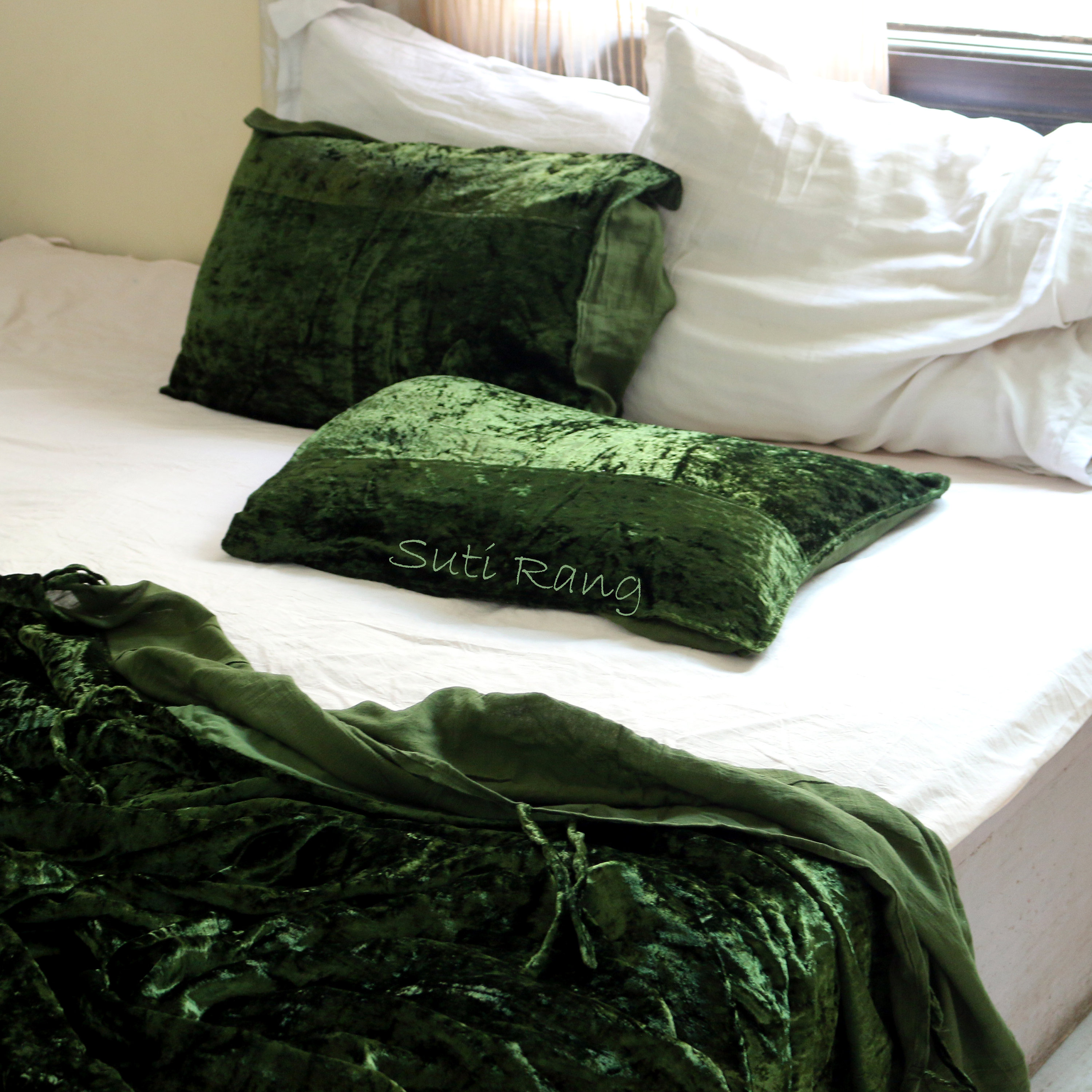 Crushed Velvet Duvet Cover 3 Piece Velvet Bedding Set - Etsy