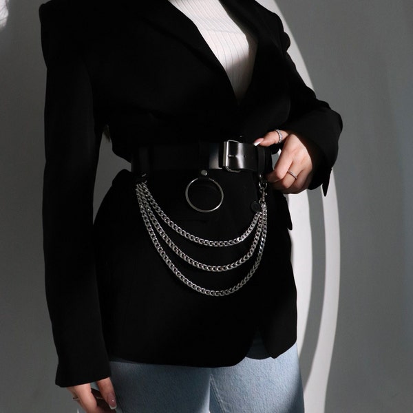 Belt With Chains - Etsy