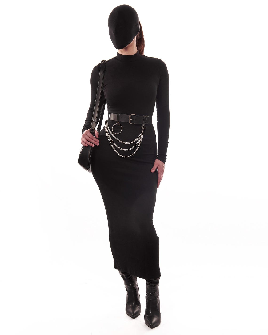 Wide Belt With Chains for a Dress, T-shirt or Jacket. Wide Belt Over ...