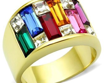 Multi Color Crystal | Etsy