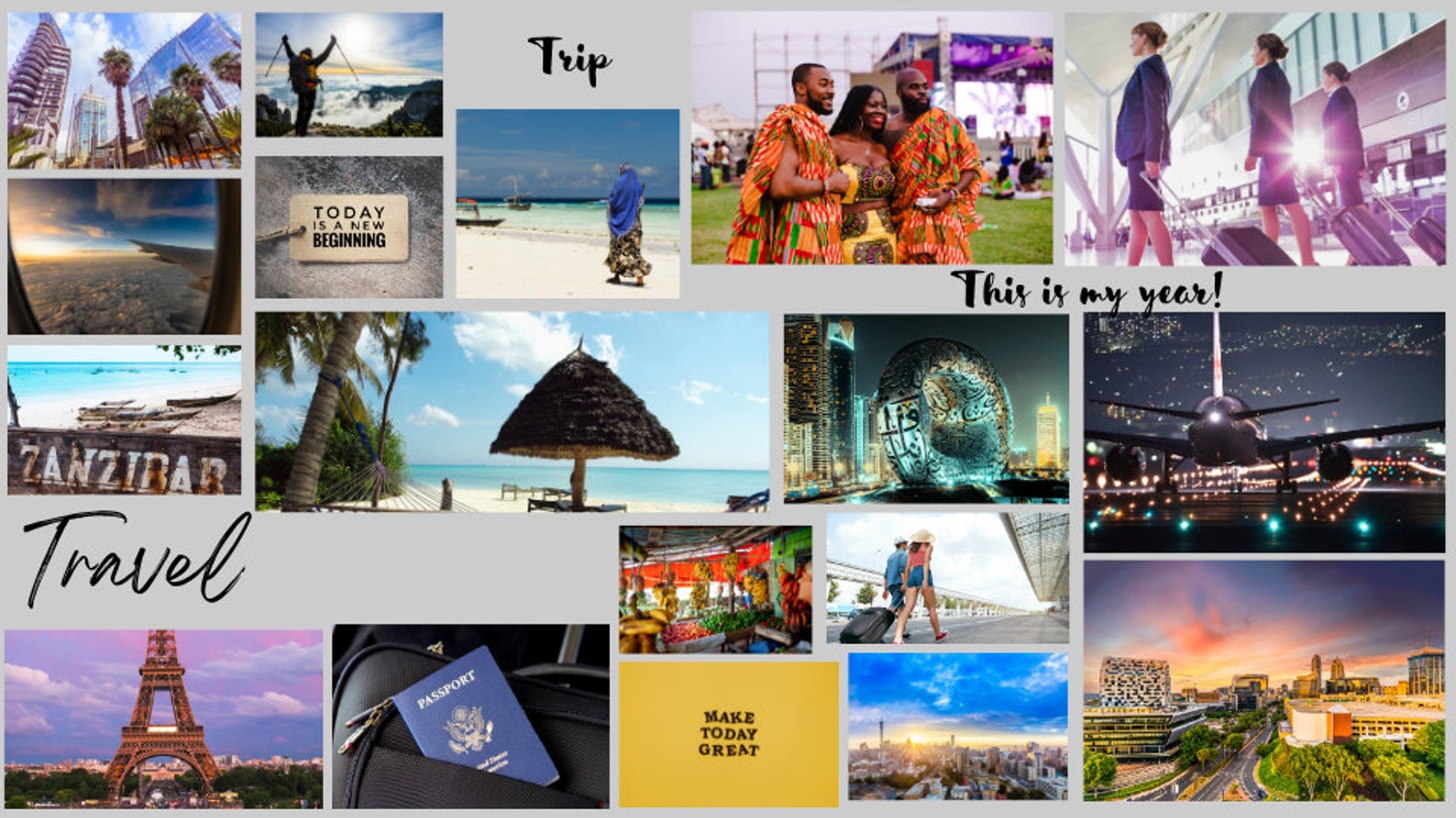 2025 Vision Board Kit With Inspirational Quotes, Affirmations and ...