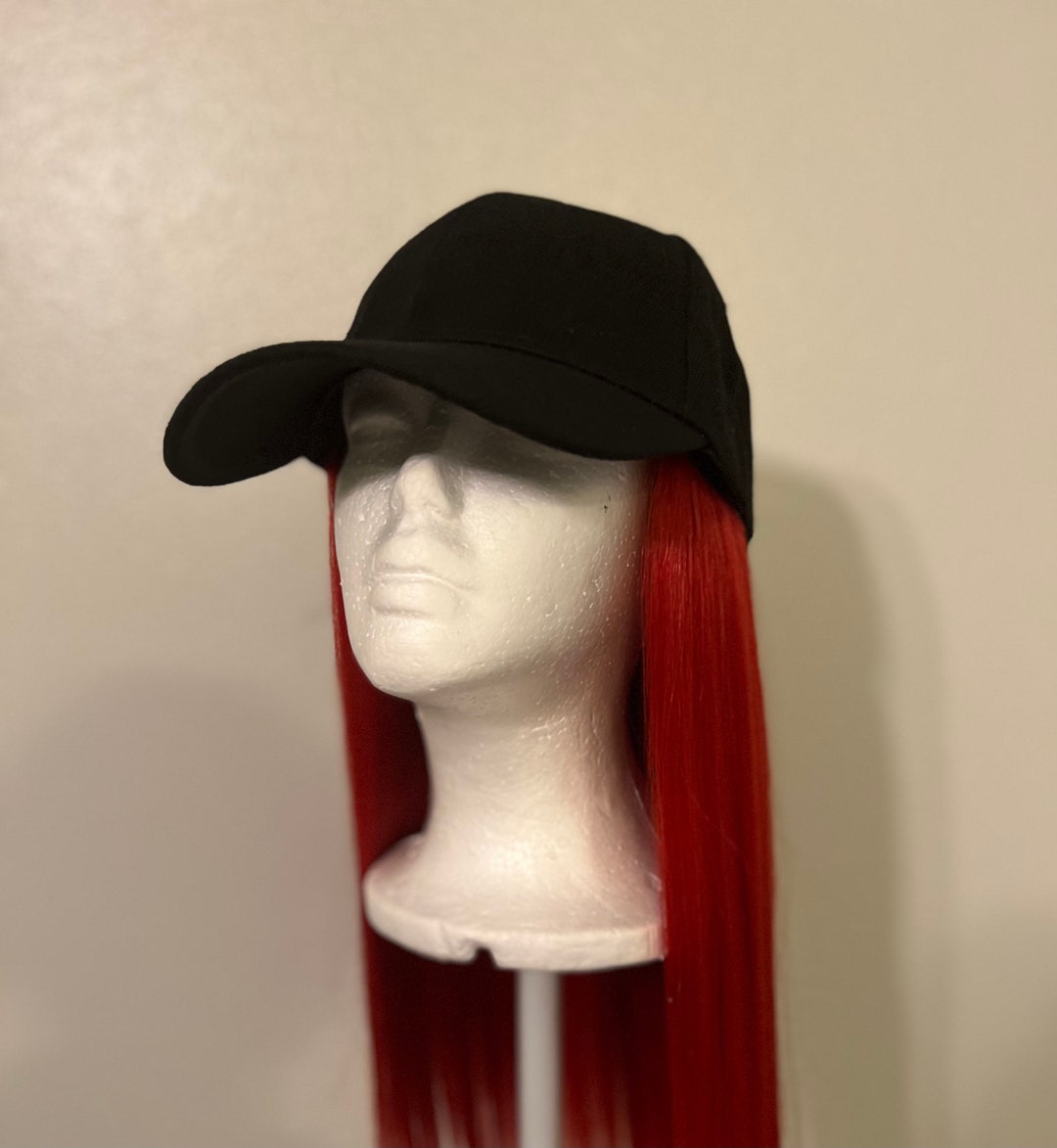 Straight Hair Hat | Wig | Women’s Hair | Summer Hat | Baseball Cap ...