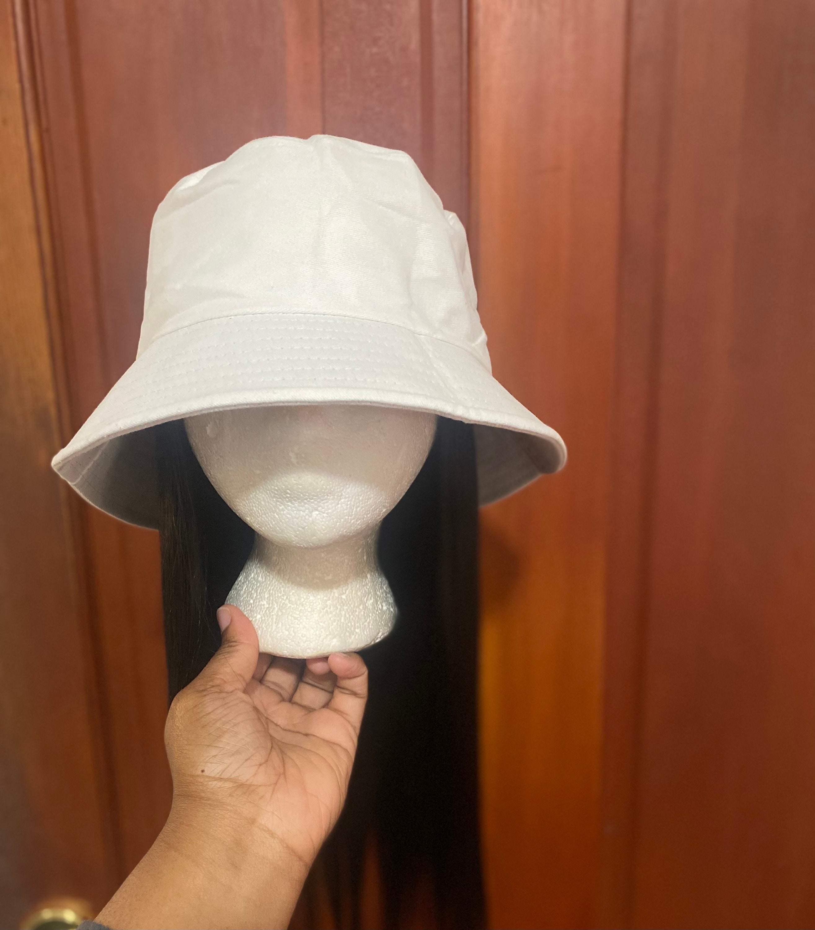 Straight Hair Hat | White Bucket Hat Wig| Wig | Women’s Hair | Summer ...