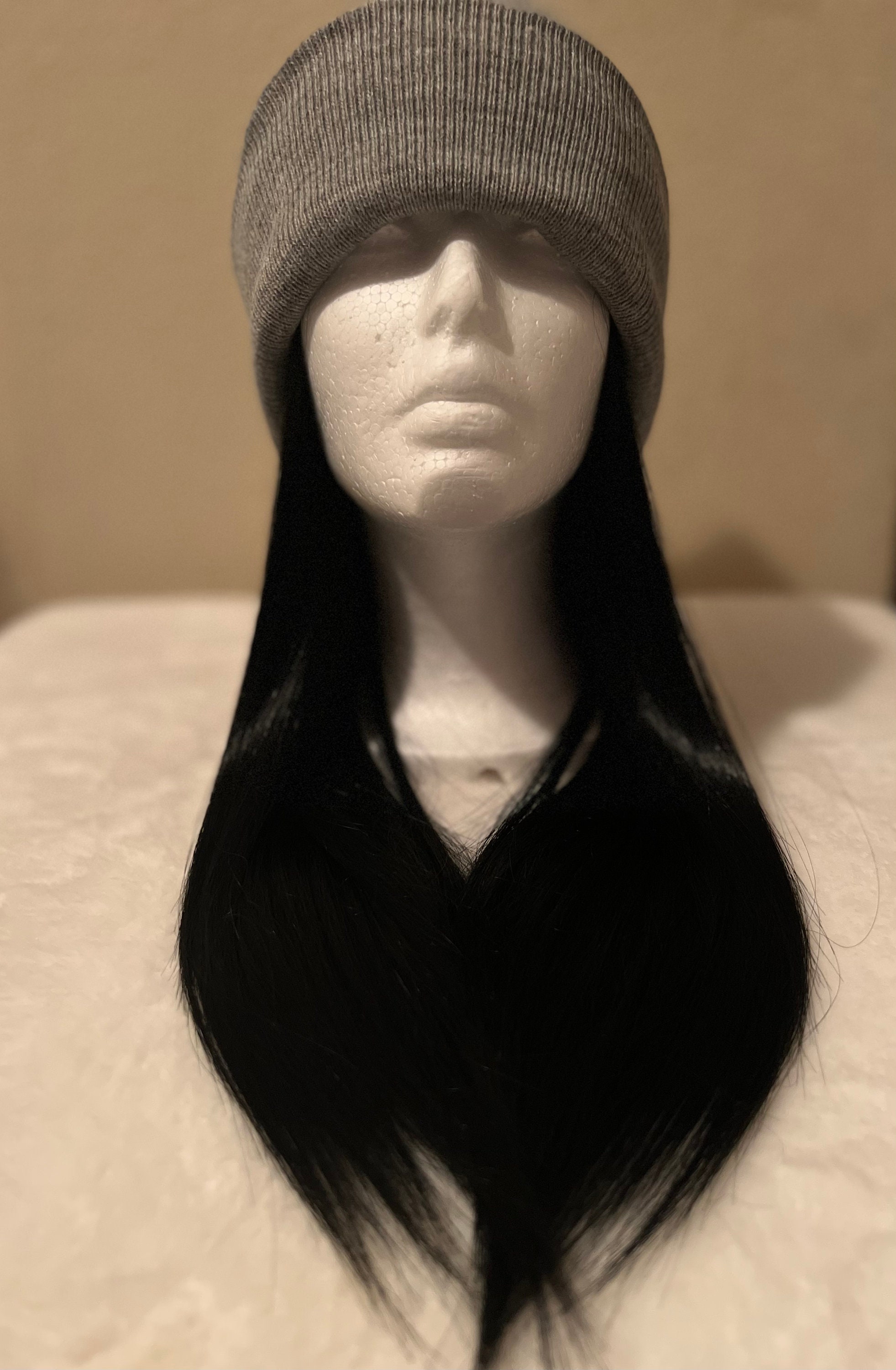 Hair Hat | Straight Hair Wig | Women’s Hair | Winter Hat - Etsy