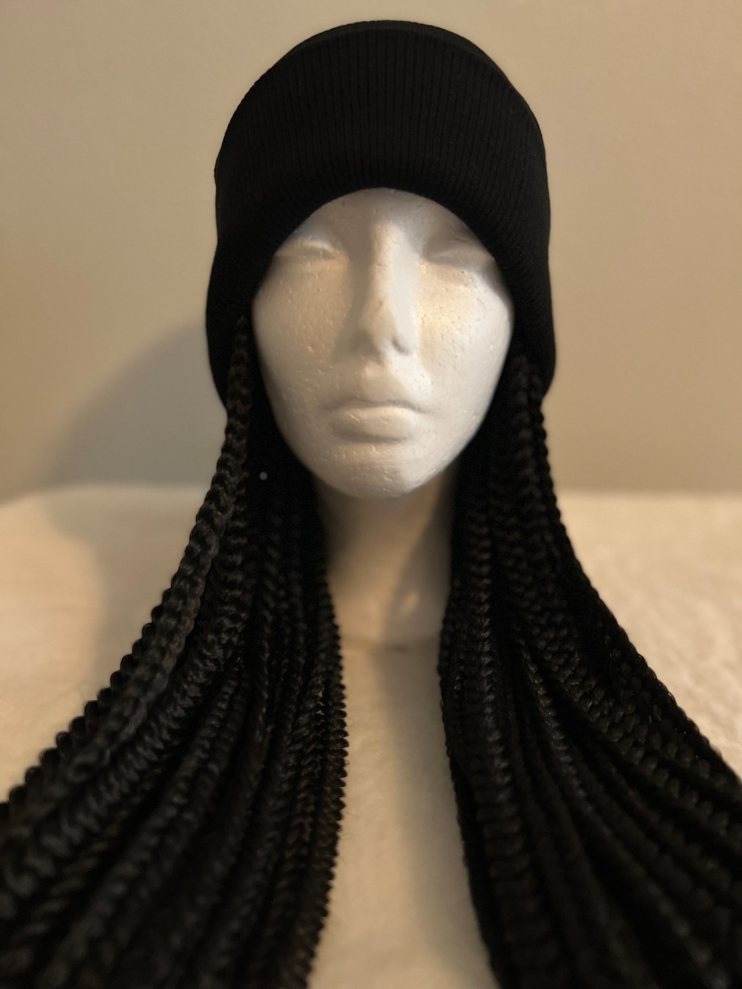 Braided Hair Hat Braided Wig Womens Hair Winter Hat Beanie Hat Hair ...