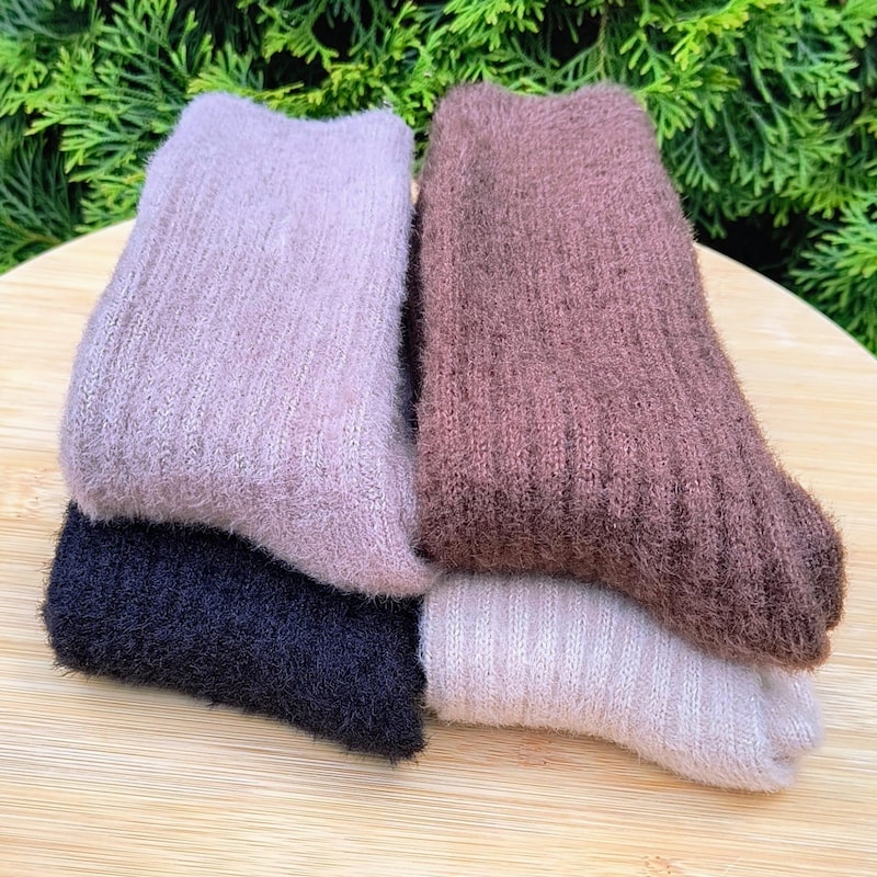 100% Angora Wool Socks - Etsy