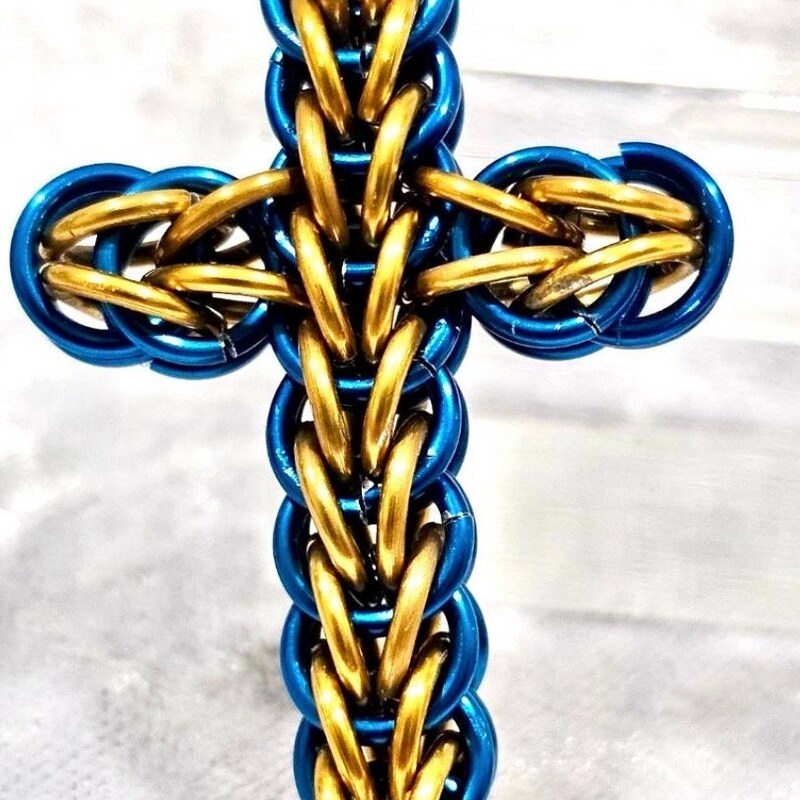 Chainmail Cross - Etsy