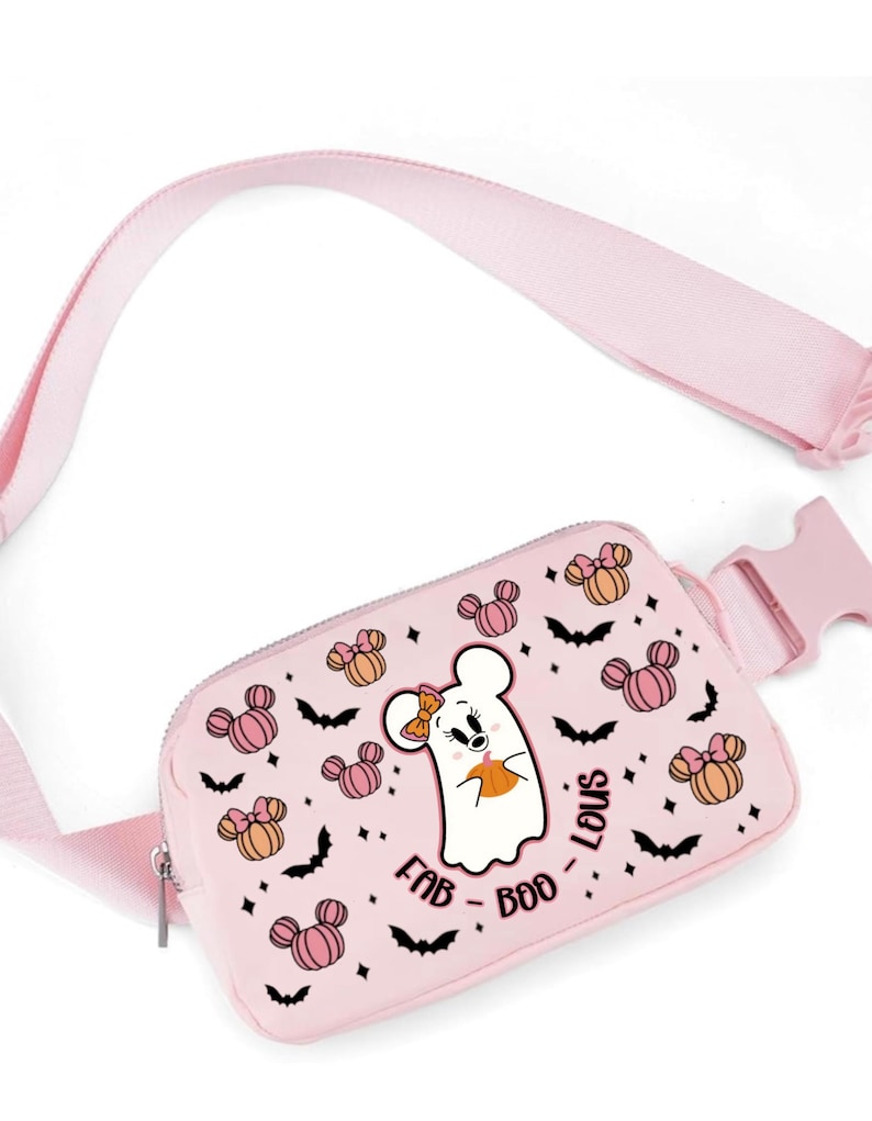 Disney Halloween Fanny Pack, Pink Minnie Ghost Belt Bag - Etsy