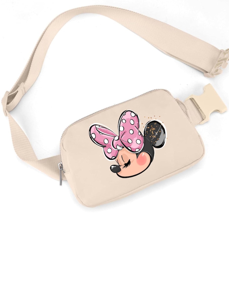 Minnie Mouse Sparkle Fanny Pack, Disney Park Bag - Etsy