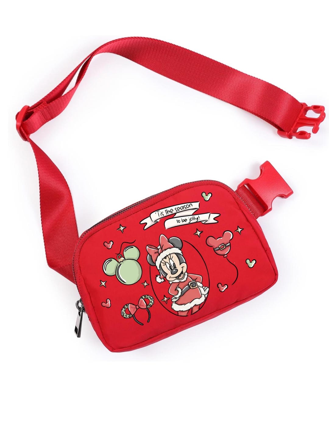 Disney Christmas Minnie Mouse Fanny Pack, Holiday Park Adventures - Etsy