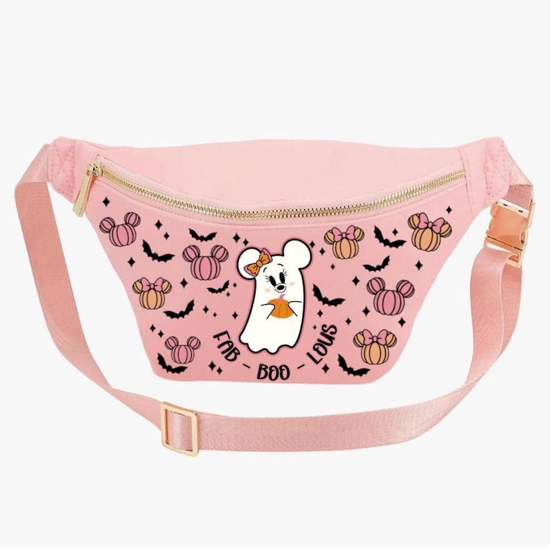 Disney Halloween Fanny Pack, Pink Minnie Ghost Belt Bag - Etsy