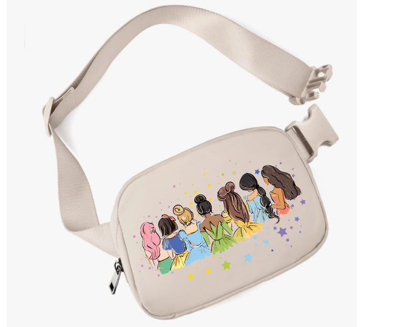 Disney Princess Bag, Fanny Pack for Kids and Adults, Lightweight ...