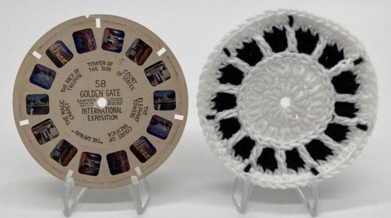 Crochet Pattern for View-master Reel Coaster - Etsy