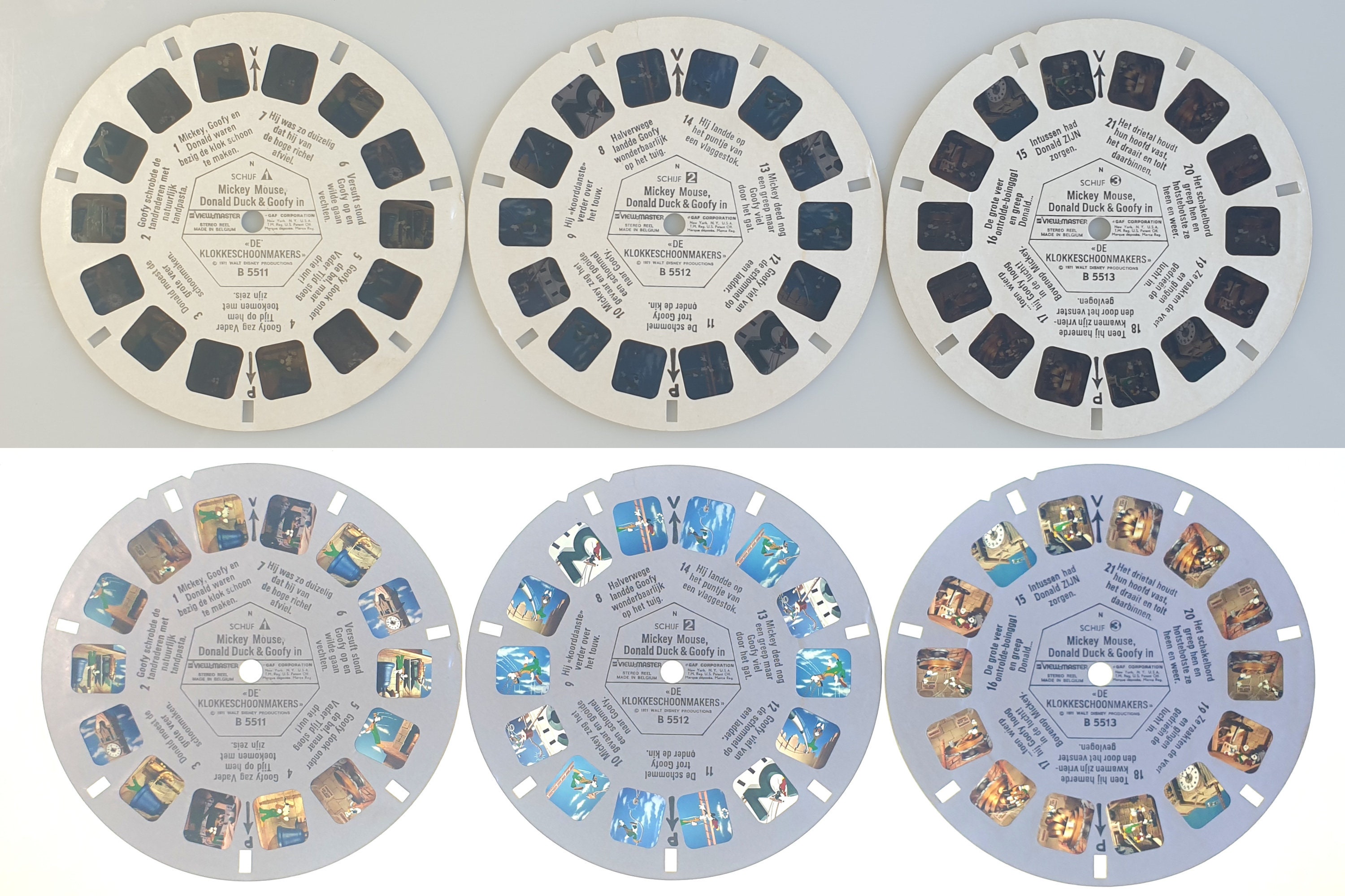 8 X 8 Inch GAF View-master Set B551N Clock Cleaners - Etsy Finland