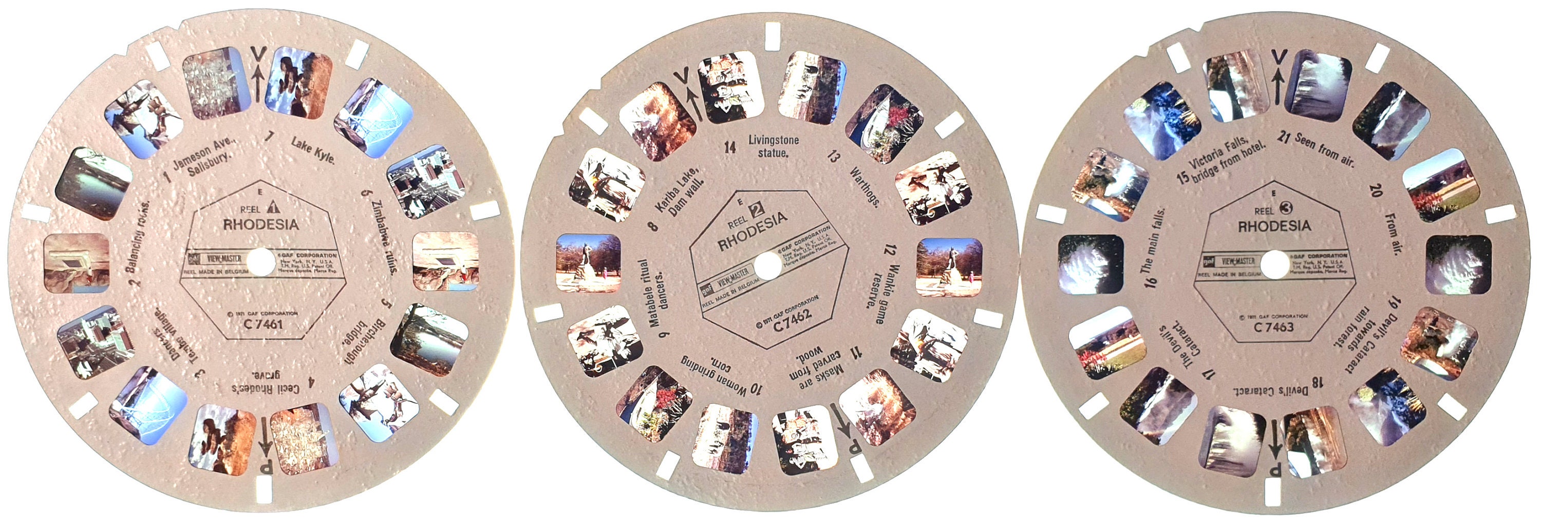 GAF View-master Set C746 Rhodesia - Etsy