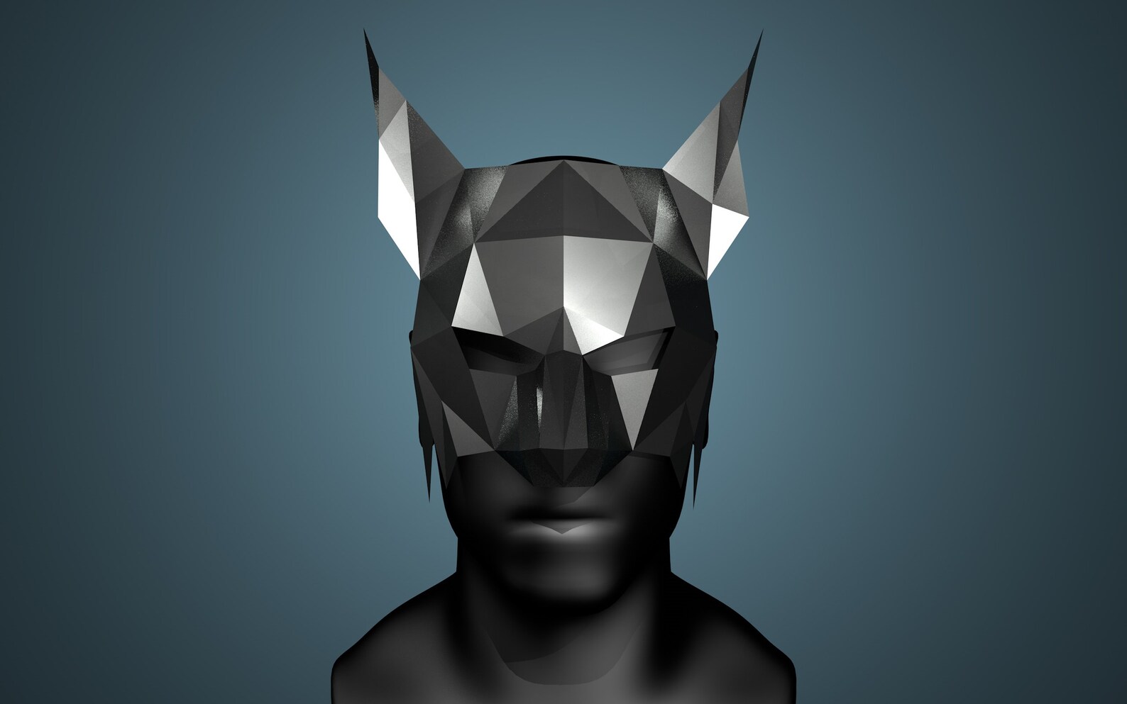 Lynx Mask DIY, Low Poly Mask, Paper Craft Mask, PDF/DXF Template 3D ...