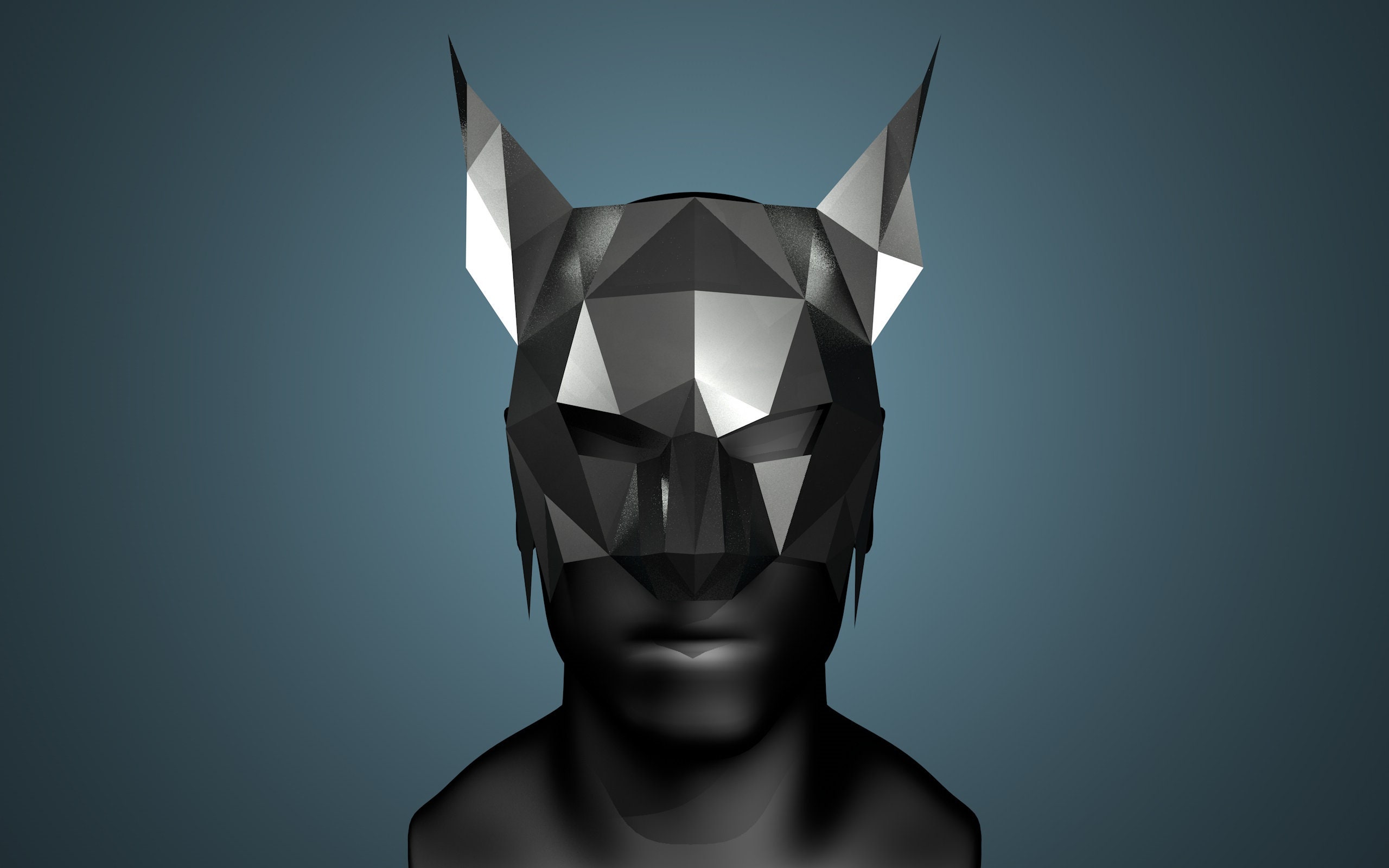 Lynx Mask DIY, Low Poly Mask, Paper Craft Mask, PDF/DXF Template 3D ...