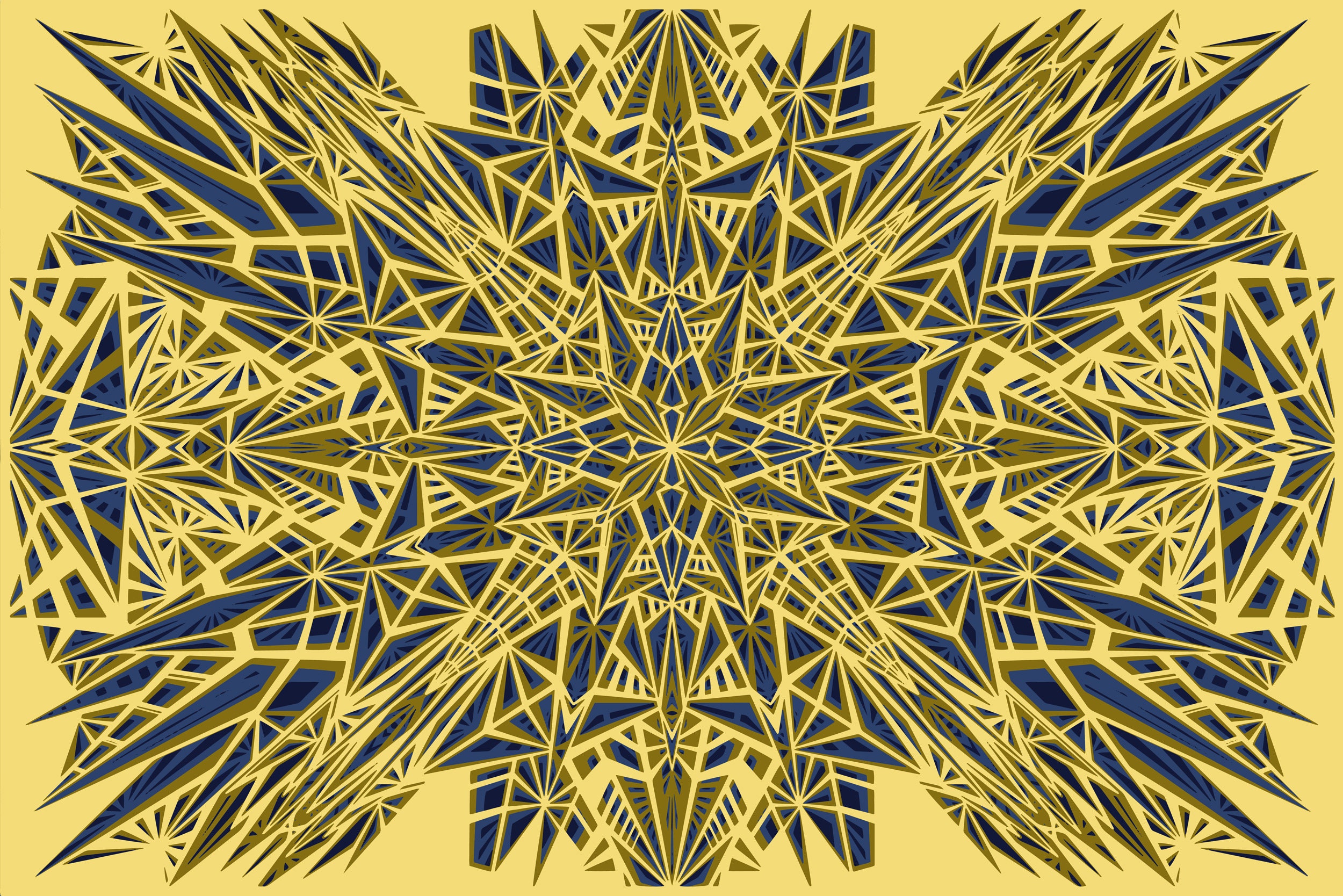 Layered Mandala DXF / SVG / EPS Digital File, Laser Cut File / Template ...