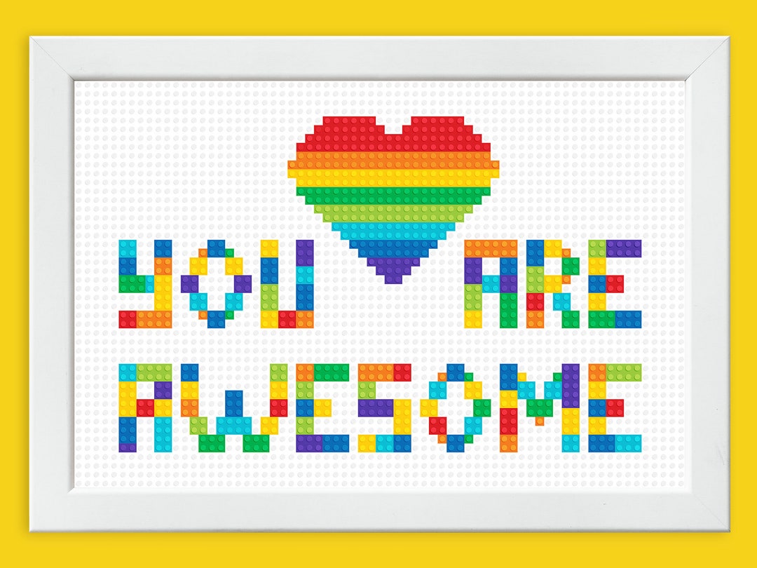 Rainbow Heart Wall Decal, Heart Poster, Kids Room Decor Art Print ...