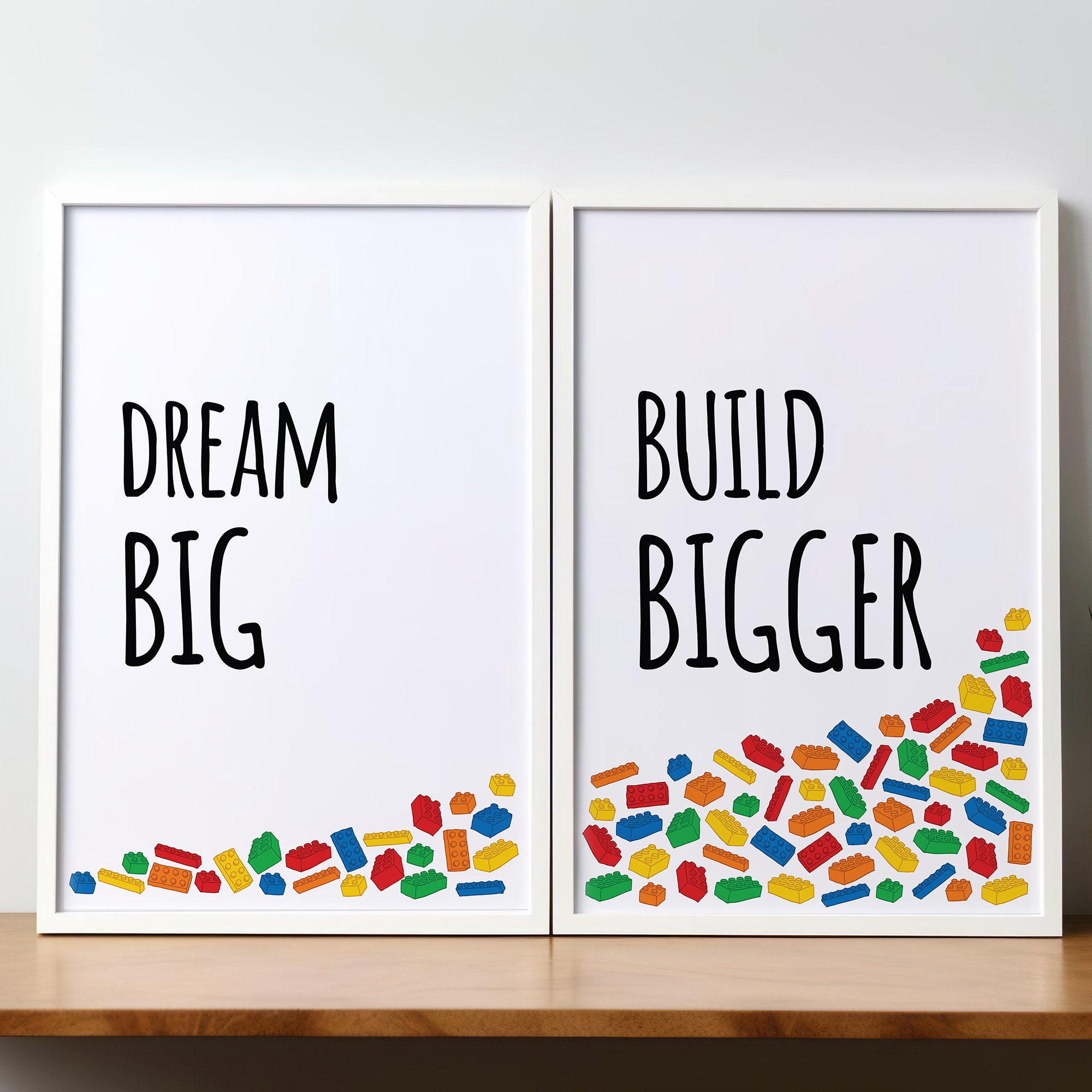 2 X Game Room Decor Poster, Kids Room Decor Art Print, Nursery Wall ...