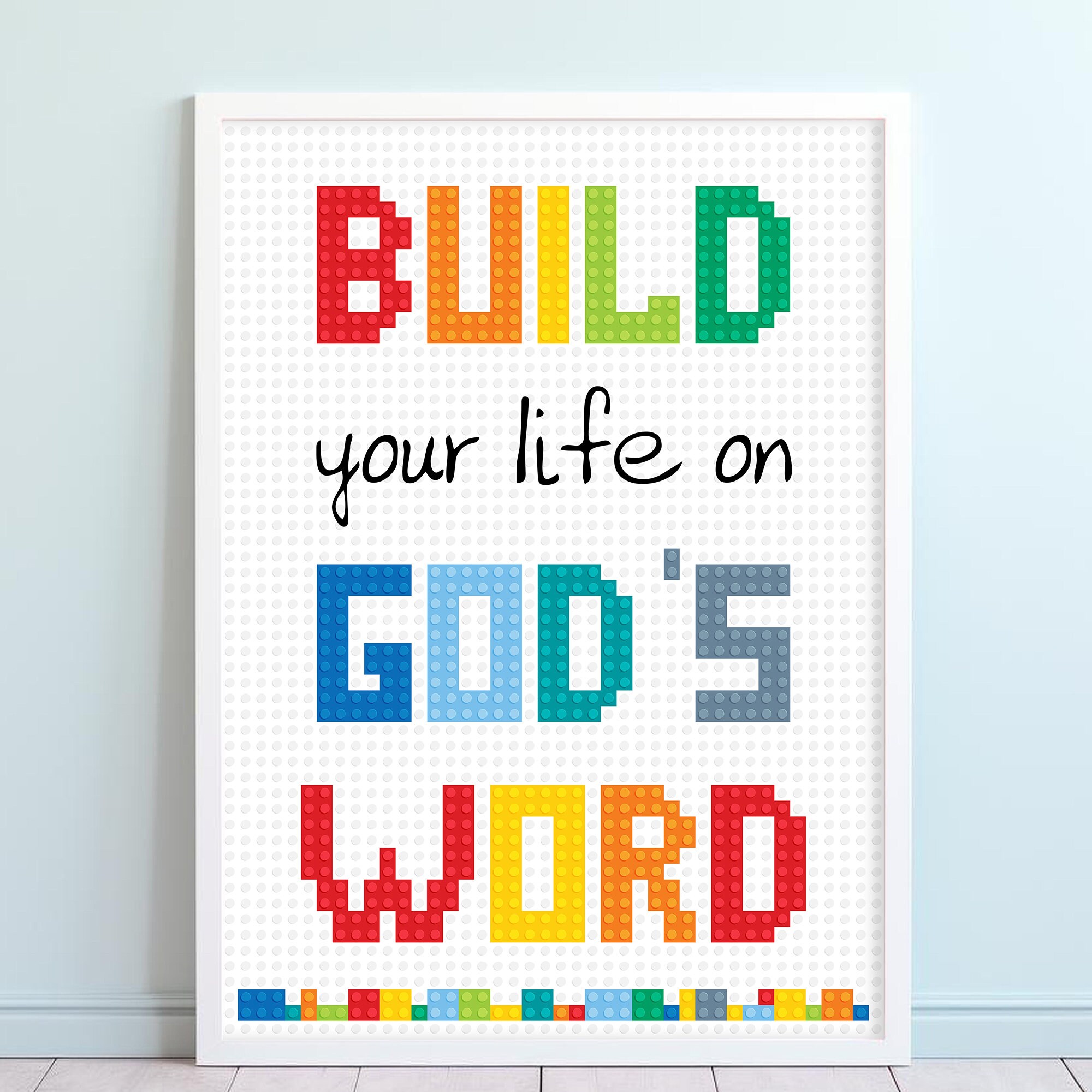 Kids Bible Quote Printable Poster, Christian Educational Poster ...