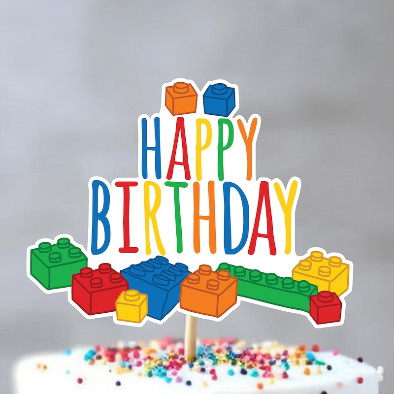 Lego® Cake Topper - Etsy