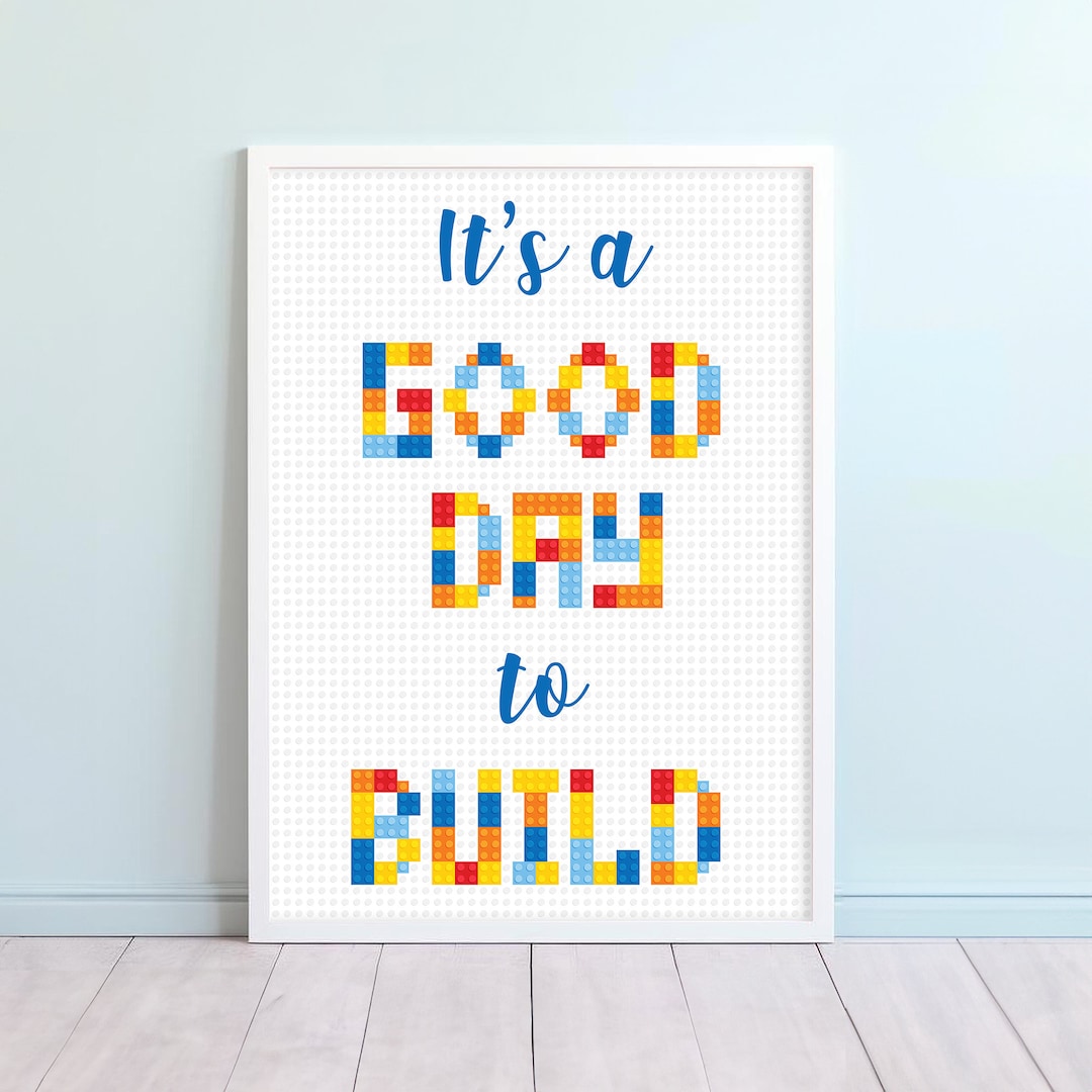 Building Blocks Print: Game Room Wall Art (digital Download) - Etsy