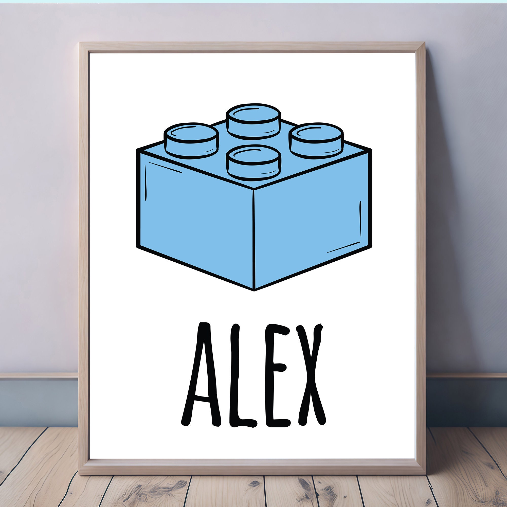 Personalized Name Print Gift for Building Room Decor Gift Custom Name ...