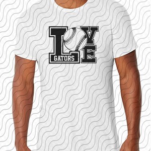 Love Gators SVG, Gators SVG, Gators Baseball Cut File, Cutting Template ...