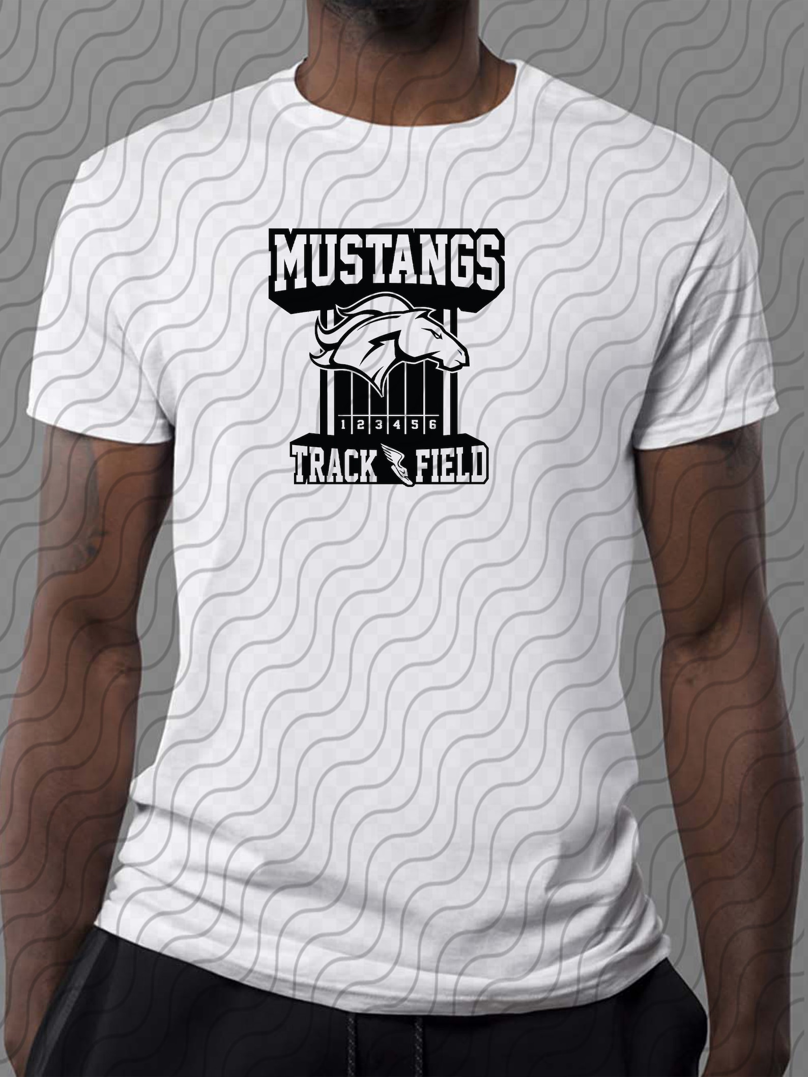 Mustangs Track and Field Mascot SVG, Track and Field, Cutting Template ...