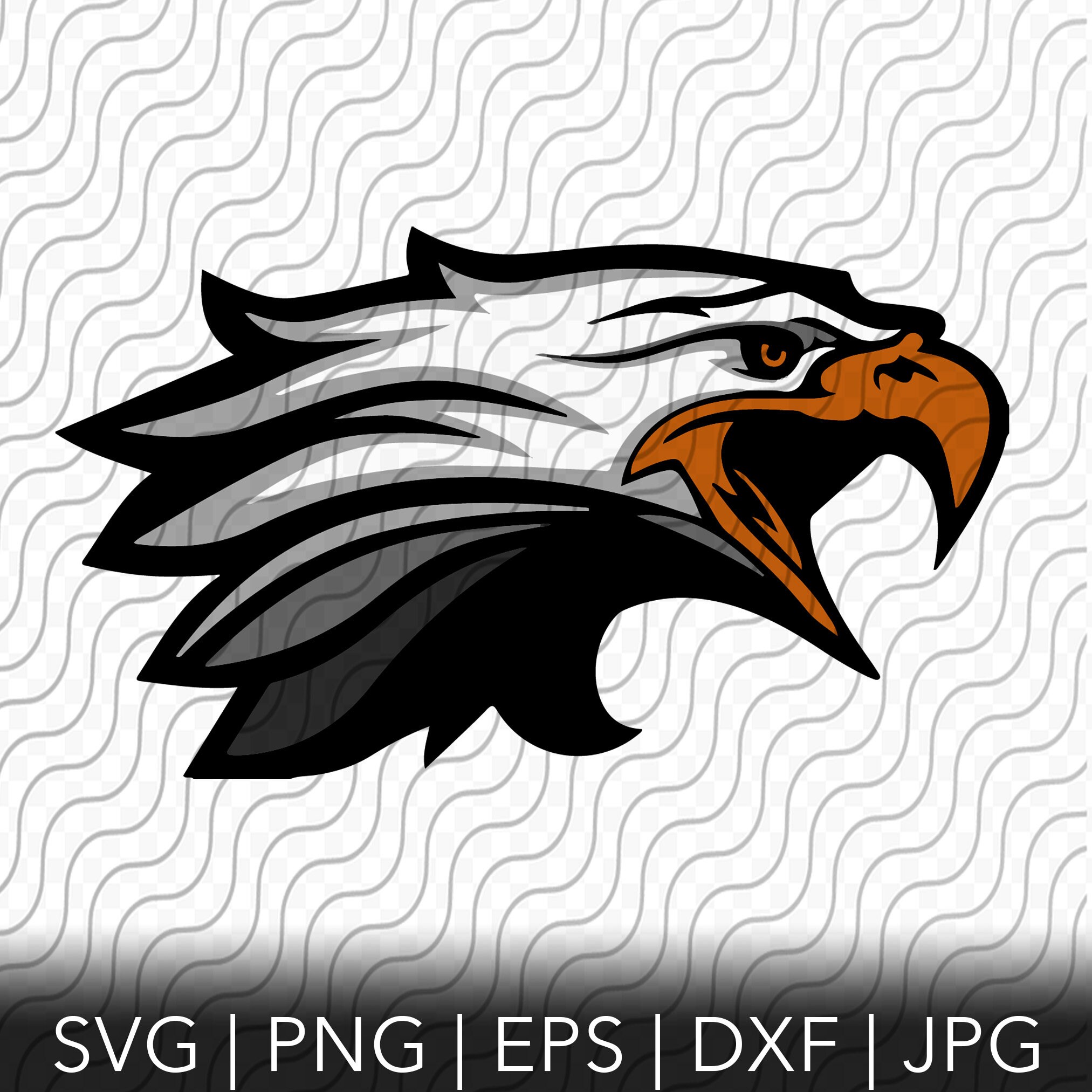 Eagle Mascot Head SVG Eagle SVG Eagle Head School Mascot - Etsy