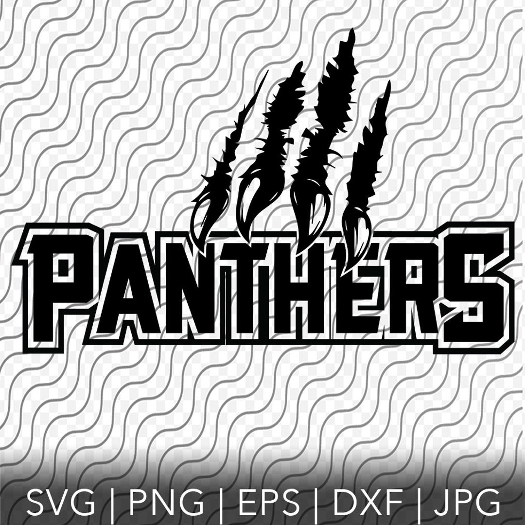 Panthers Claw Scratch, Cutting Template, Svg, Png, Eps, Dxf, Jpg Files ...