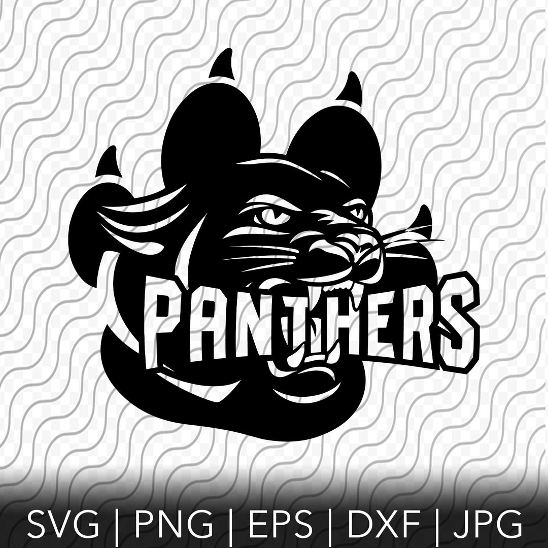 Panthers School Spirit Cutting Template, Svg, Png, Eps, Dxf, Jpg Files ...