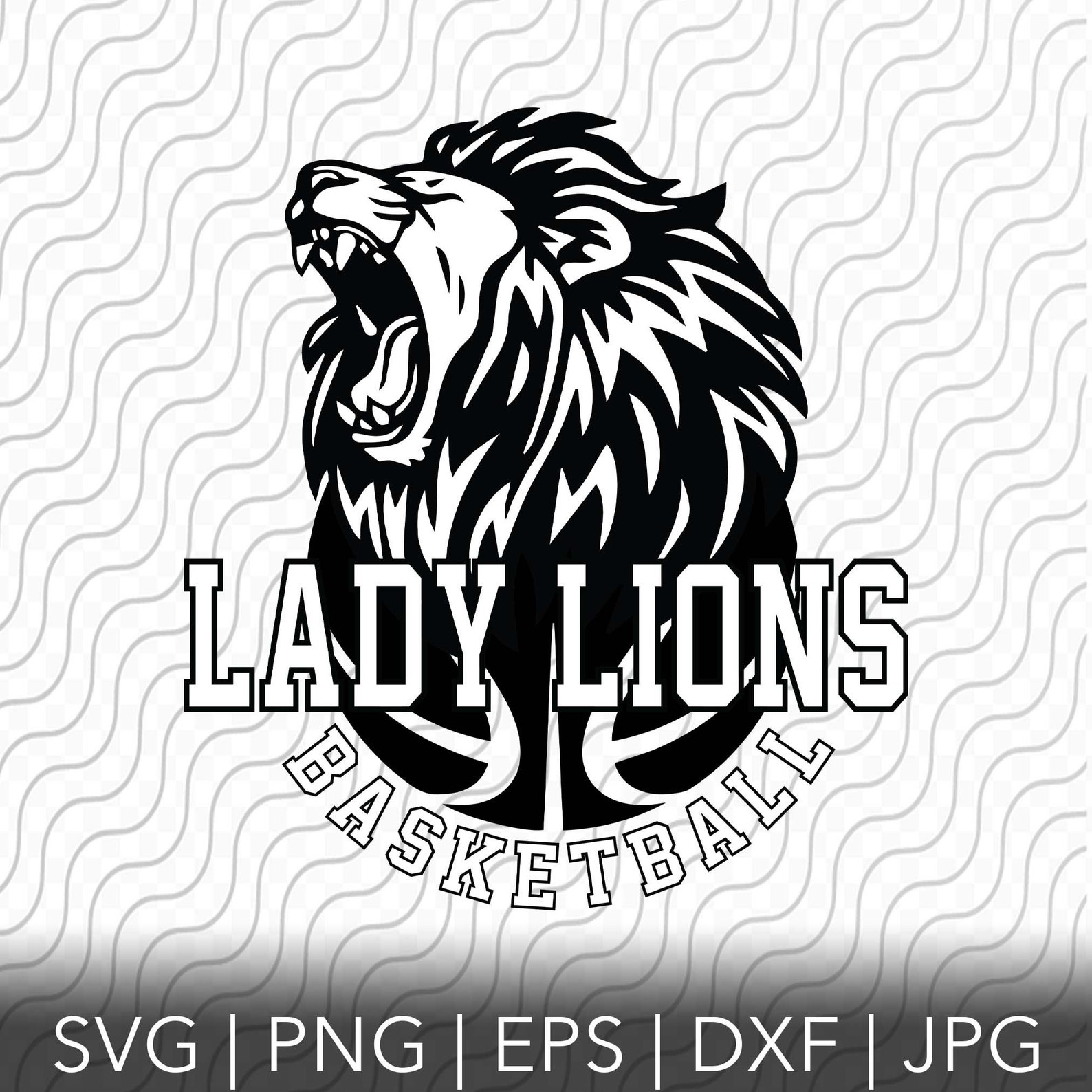 Lions Basketball Lady Lions Basketball Mascot Sport Team - Etsy