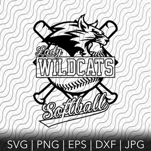 Wildcat Baseball Lady Wildcat Softball Mascot Sport Team - Etsy