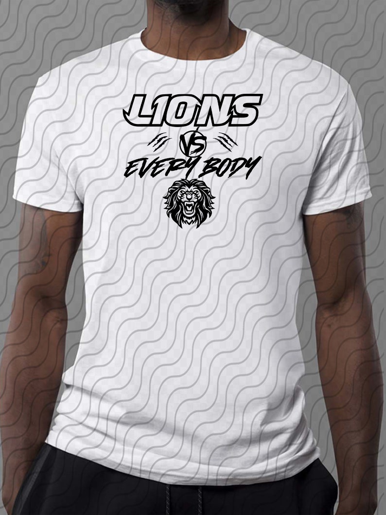 Lions Vs Everybody Svg Png Eps Dxf Jpg Files for Cricut - Etsy