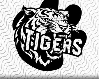 Tiger Face Tiger SVG Head of a Tiger Clipart File Cutting - Etsy