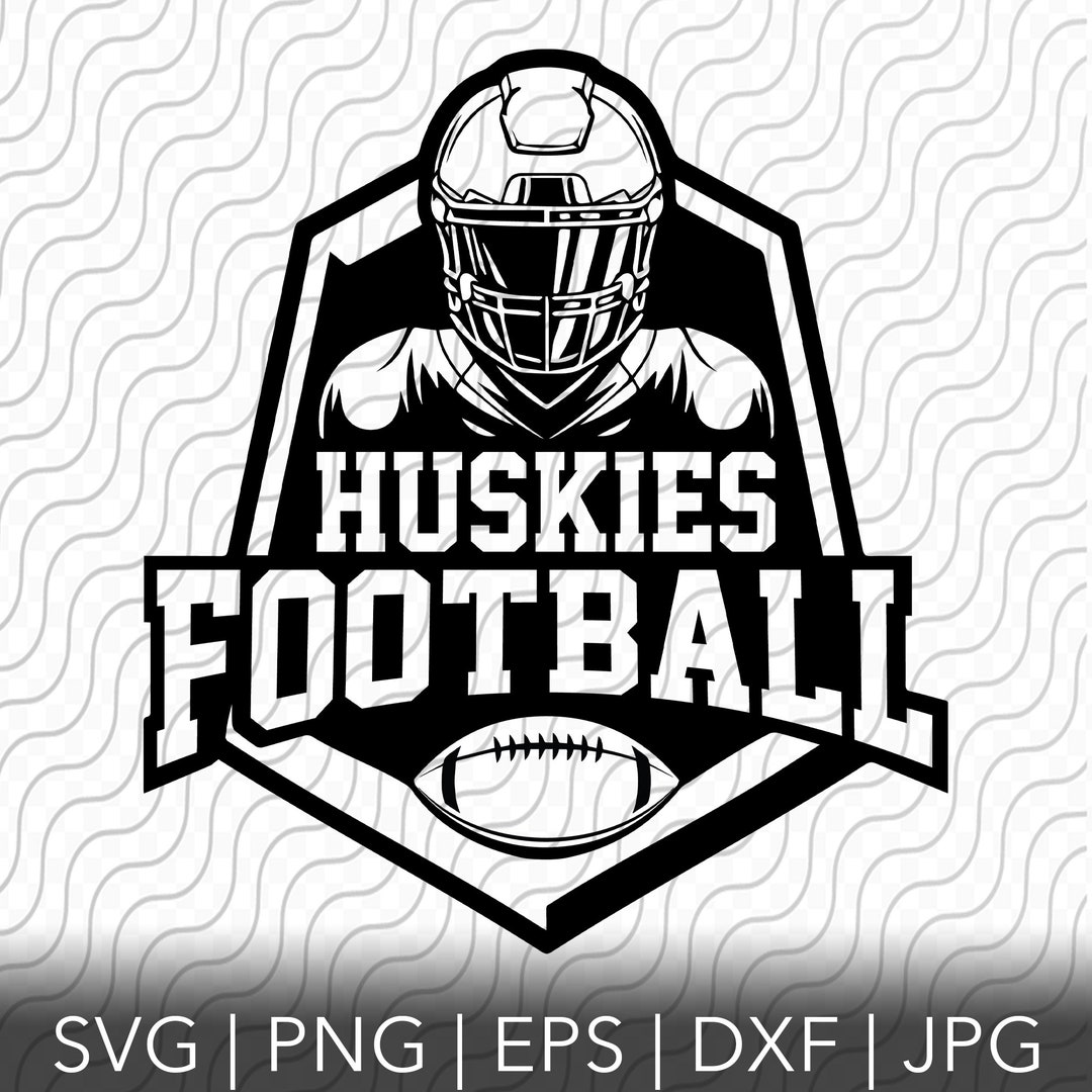 Huskies Football, Sports Team, SVG, PNG, EPS, Dxf, Jpg Files for Cricut ...