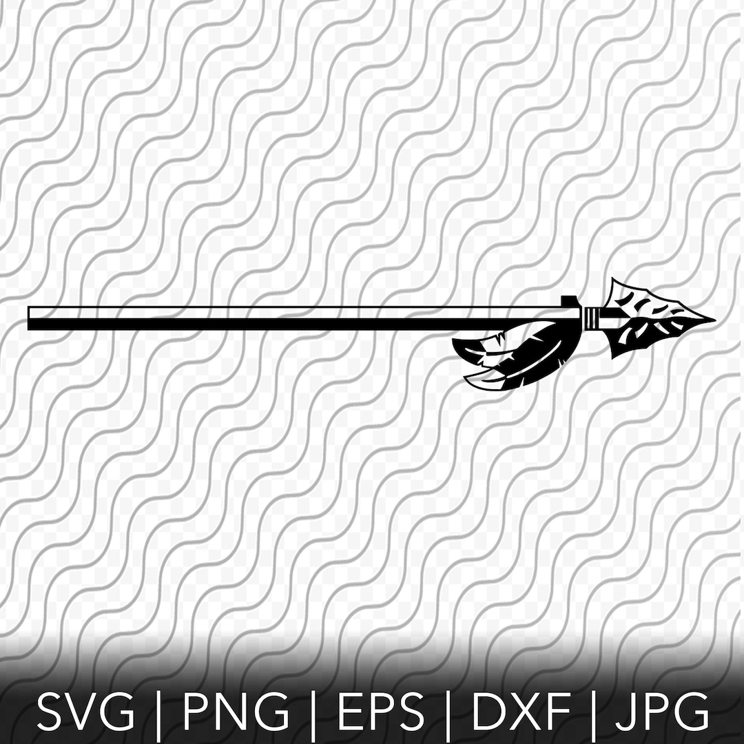 Warrior Spear, Svg, Png, Eps, Dxf, Jpg Files for Cricut or Silhouette ...