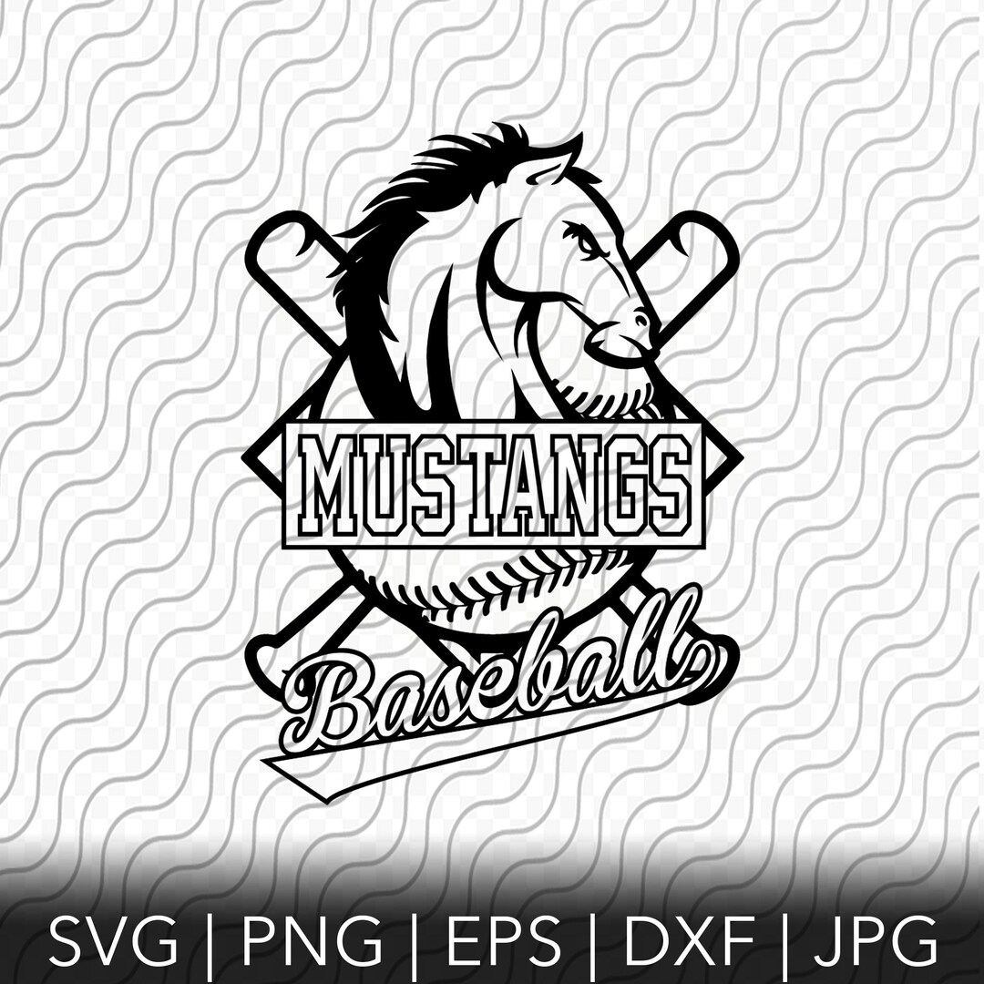Mustangs Baseball, Lady Mustangs Softball, Mascot, Sport Team Logo, SVG ...