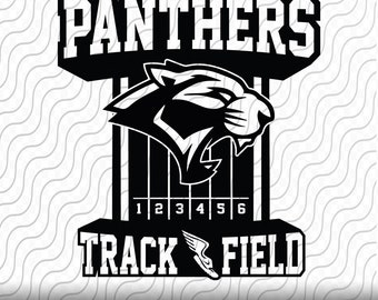Mustangs Track and Field Mascot SVG, Track and Field, Cutting Template ...