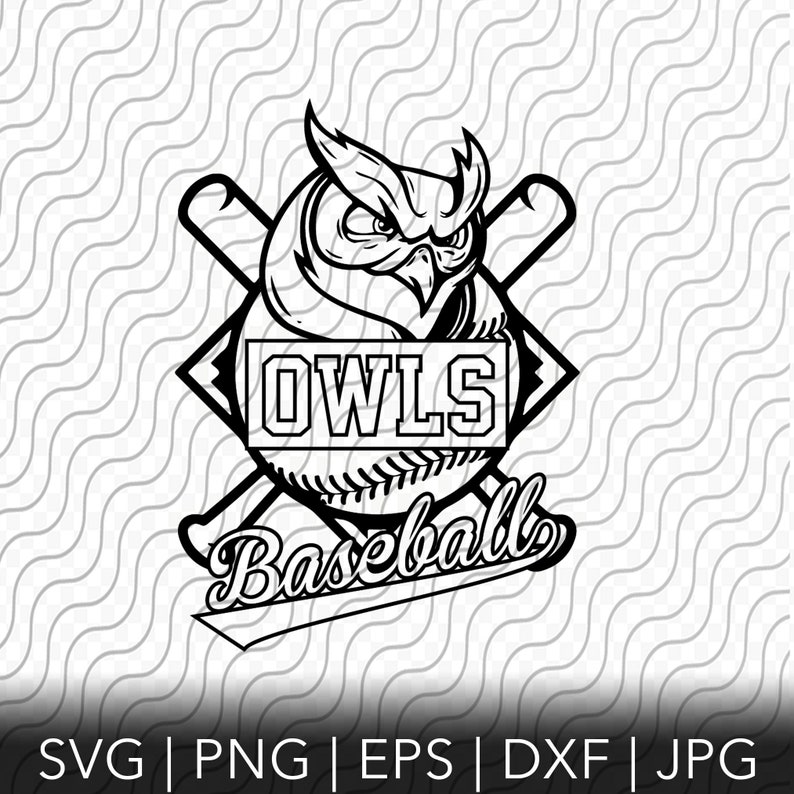 Owls Baseball Lady Owls Softball Mascot Sport Team Logo - Etsy