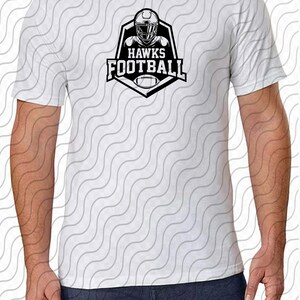 Hawks Football, Sports Team, SVG, PNG, EPS, Dxf, Jpg Files for Cricut ...