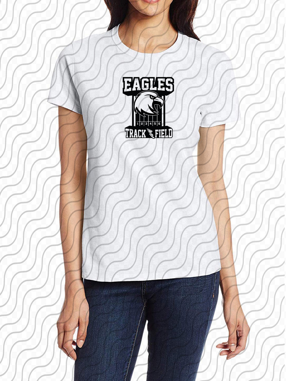 Eagles Track and Field Mascot SVG, Track and Field, Cutting Template ...